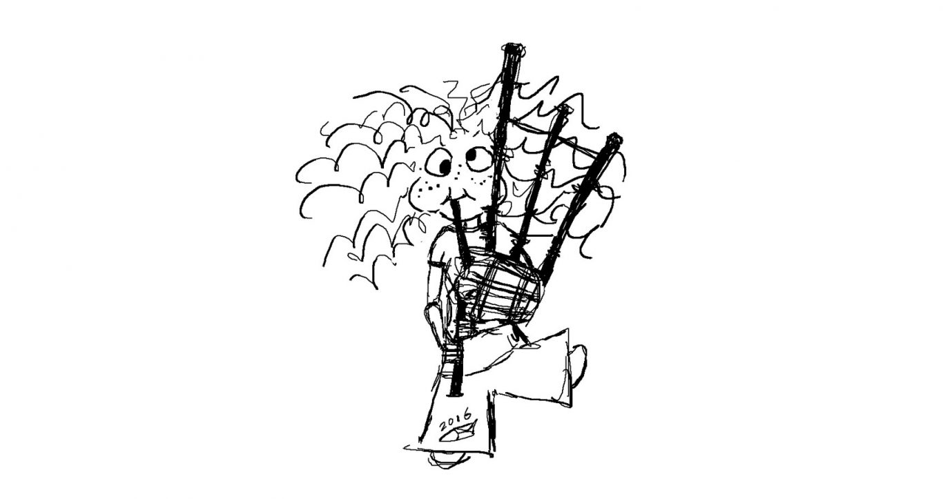 Bagpipe Goofball by Robyn MacKinnon at Spillwords.com