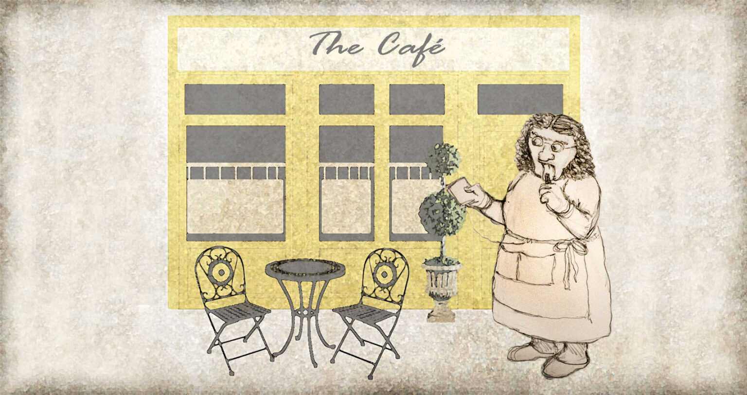 The Visit To The Café written by Rodney Ison at Spillwords.com