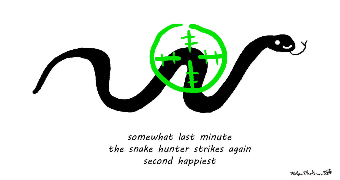 Snake Hunter, a haiku by Robyn MacKinnon at Spillwords.com